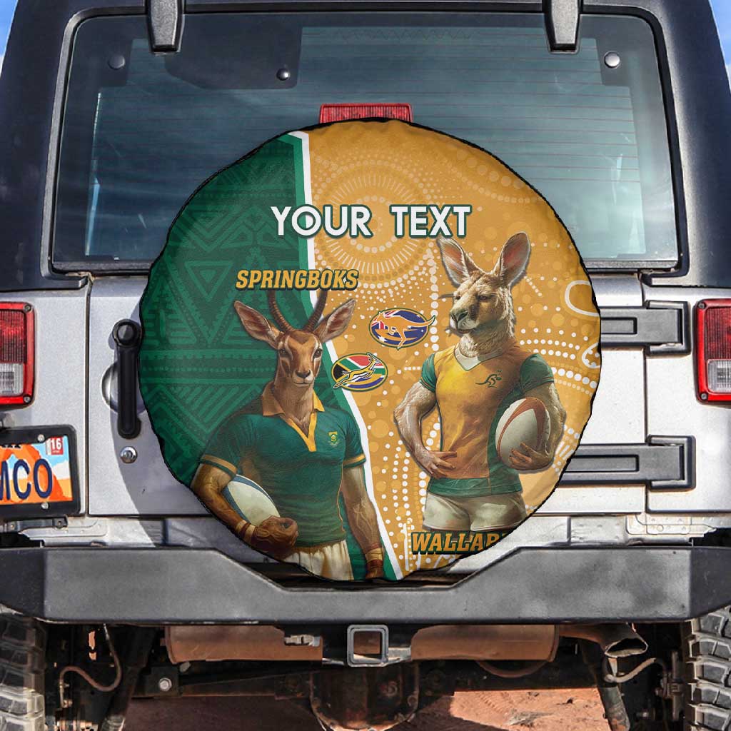 Personalised South Africa And Australia Rugby Spare Tire Cover 2024 ...