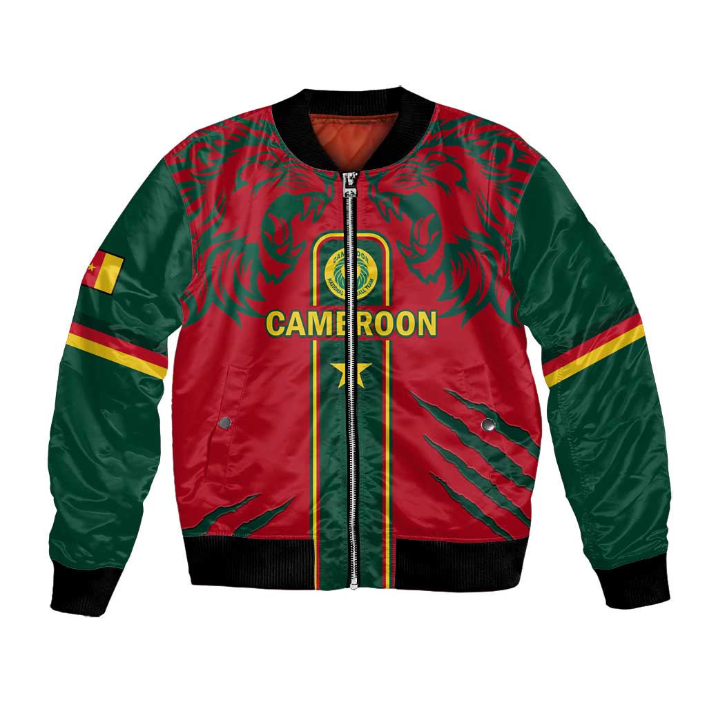 Custom Cameroon Football Bomber Jacket 2024 African Nations Go ...