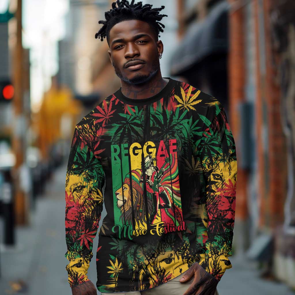 Jamaica Reggae Festival Long Sleeve Shirt One Love Rastafari Culture by ...