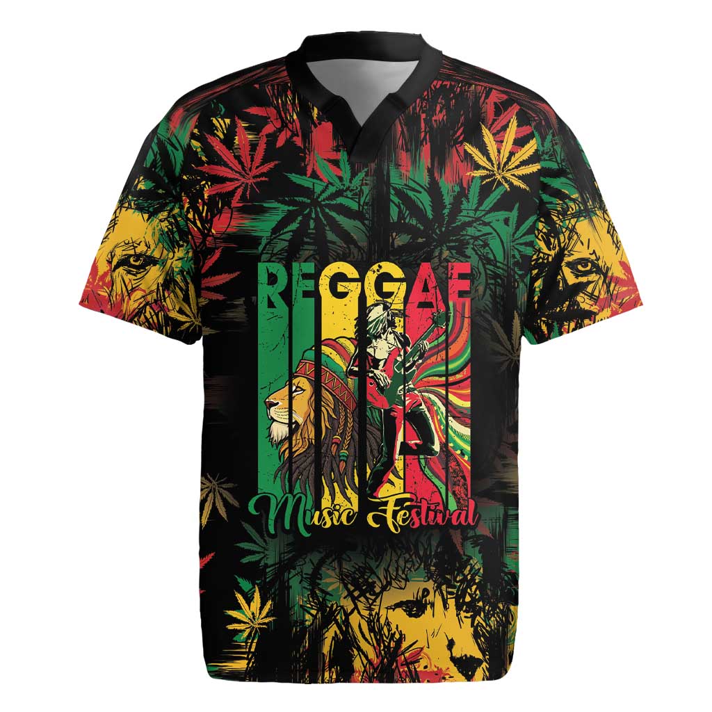 Jamaica Reggae Festival Rugby Jersey One Love Rastafari Culture by ...