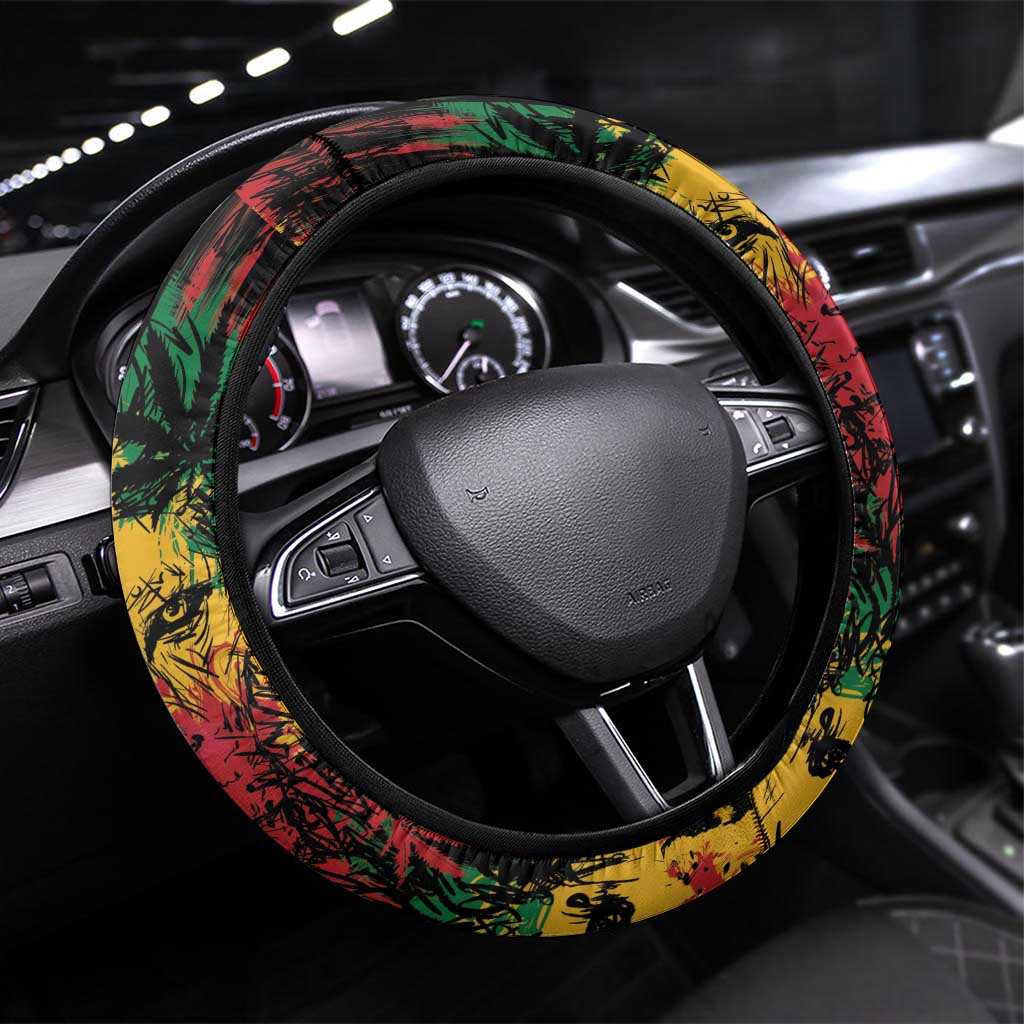 Jamaica Reggae Festival Steering Wheel Cover One Love Rastafari Culture ...