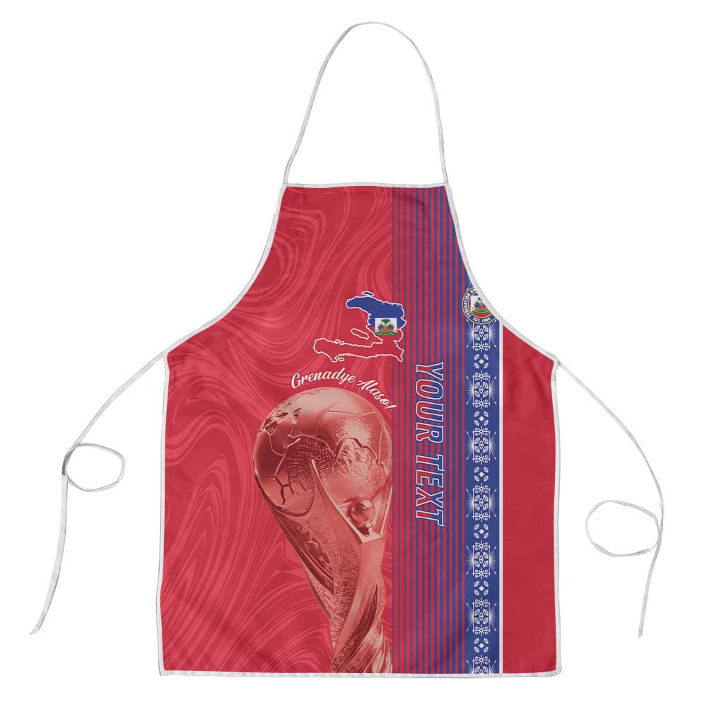 Custom Afro-Haiti Football Apron 2026 Grenadye Alaso Red Version by ...