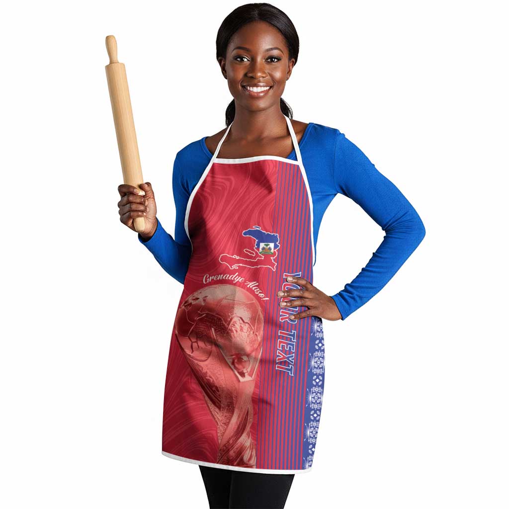 Custom Afro-Haiti Football Apron 2026 Grenadye Alaso Red Version by ...
