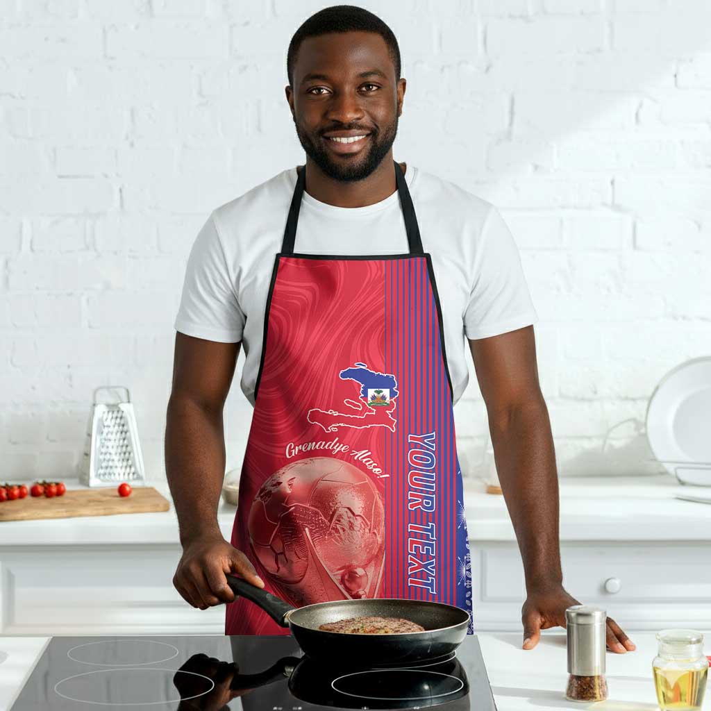 Custom Afro-Haiti Football Apron 2026 Grenadye Alaso Red Version by ...