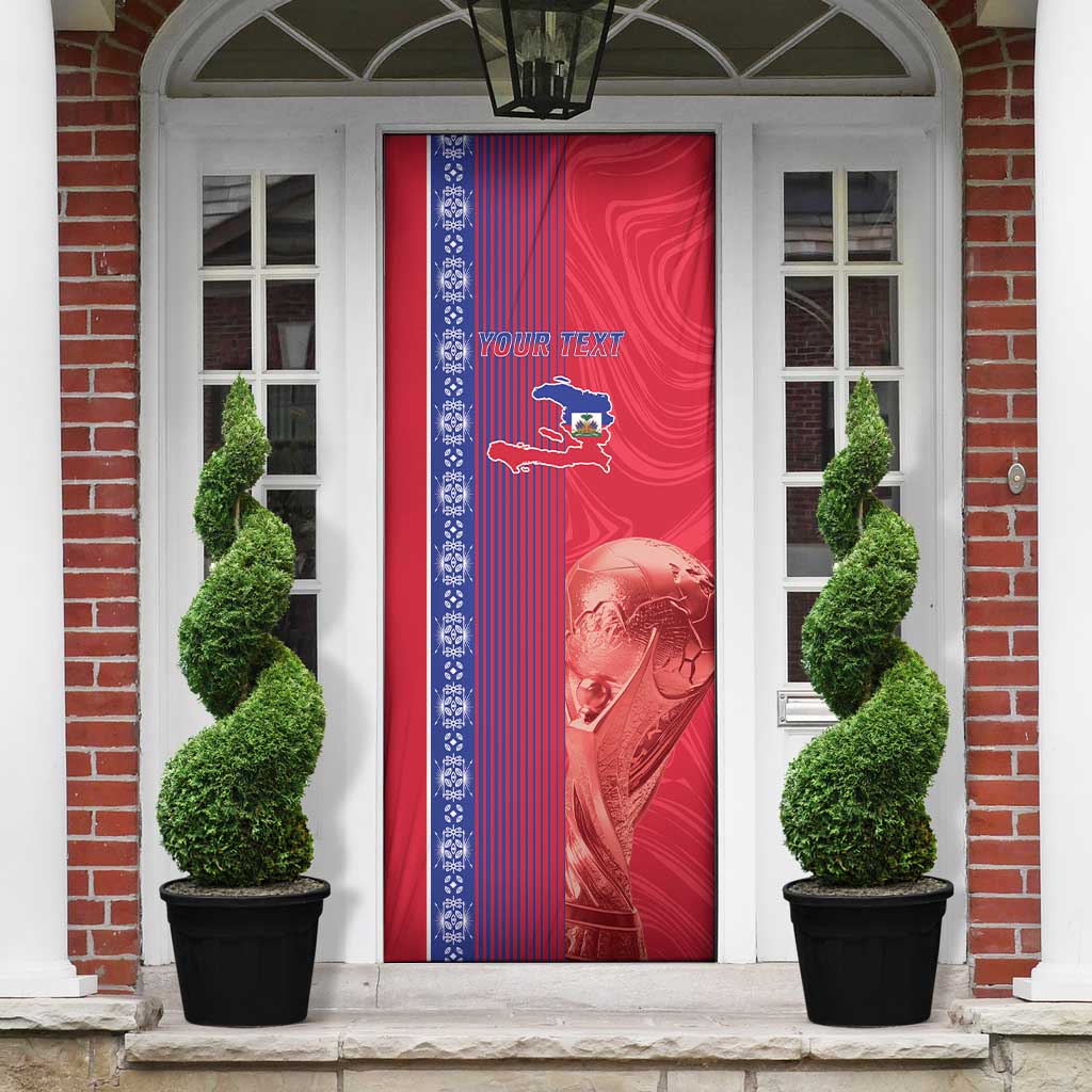 Custom Afro-Haiti Football Door Cover 2026 Grenadye Alaso Red Version ...