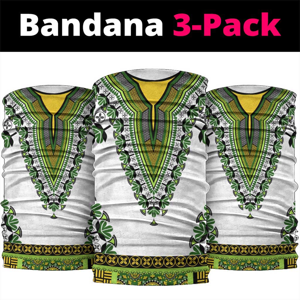 Africa Neck Gaiter African Dashiki Royal Green Version by African Pride