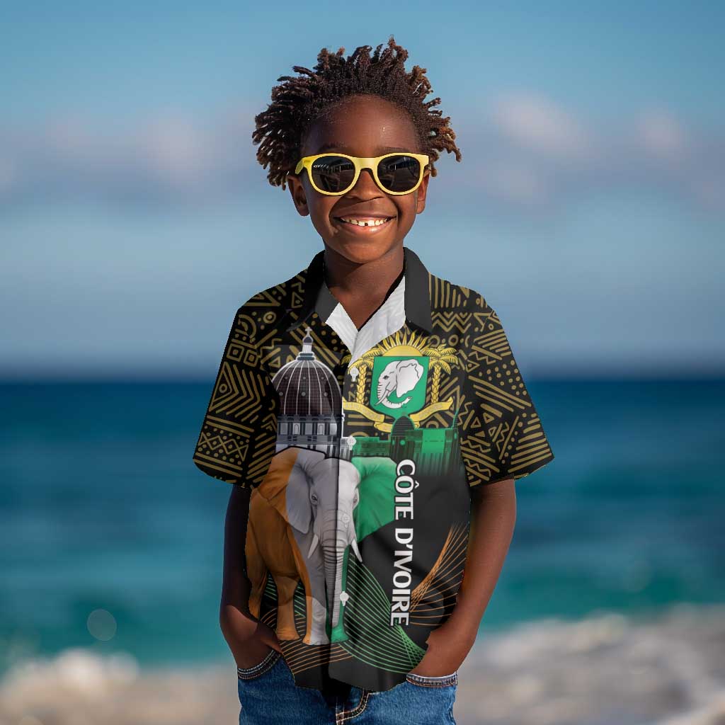 Personalized Cote dIvoire Independence Day Kid Hawaiian Shirt Ivory ...