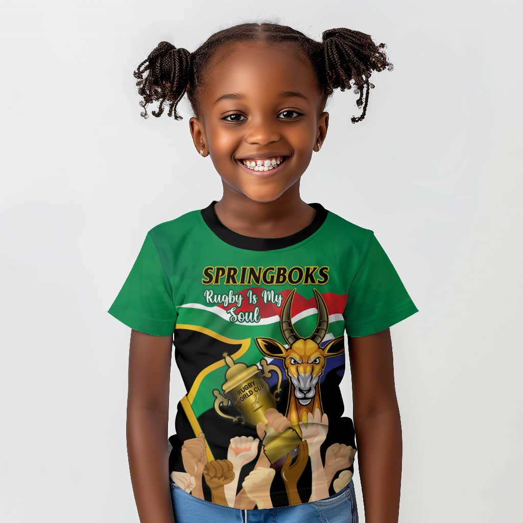 Personalised South Africa Special Holiday Kid T shirt Springboks ...