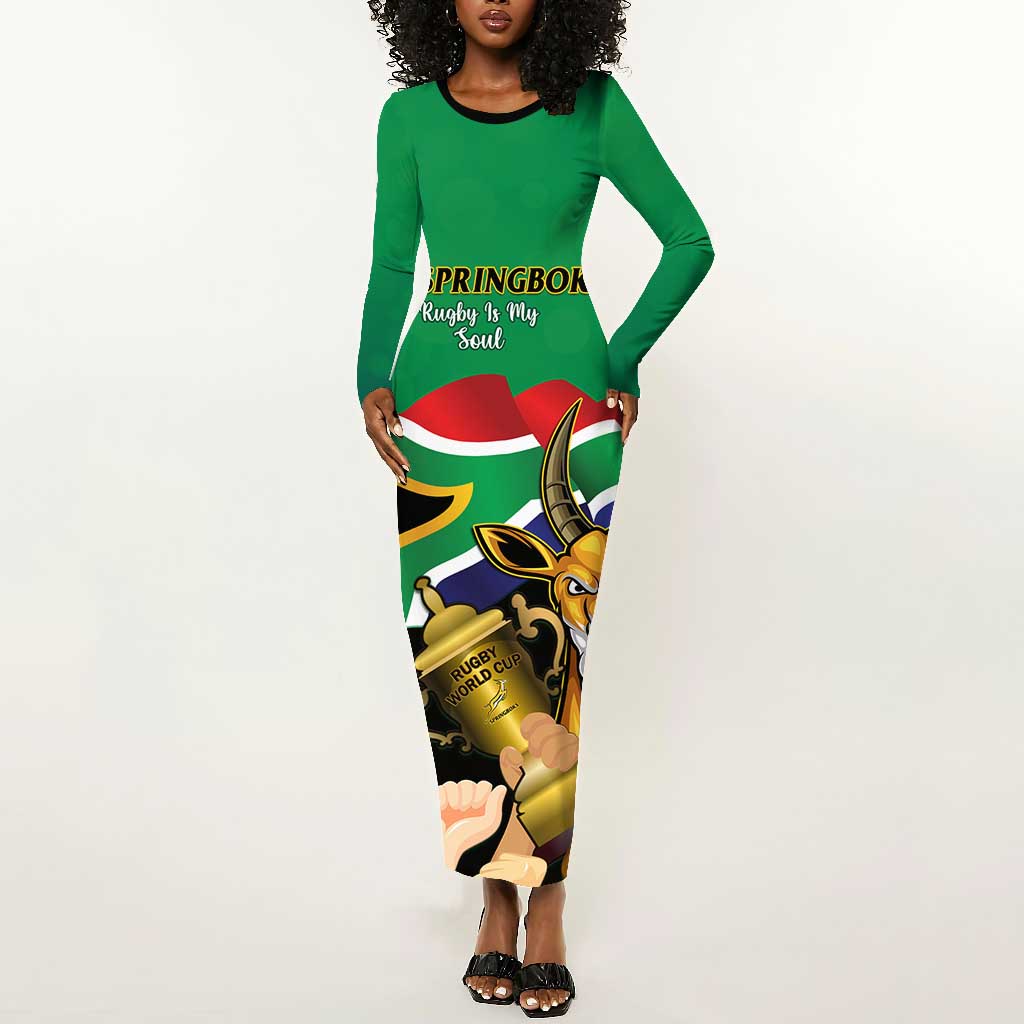 Personalised South Africa Special Holiday Long Sleeve Bodycon Dress ...