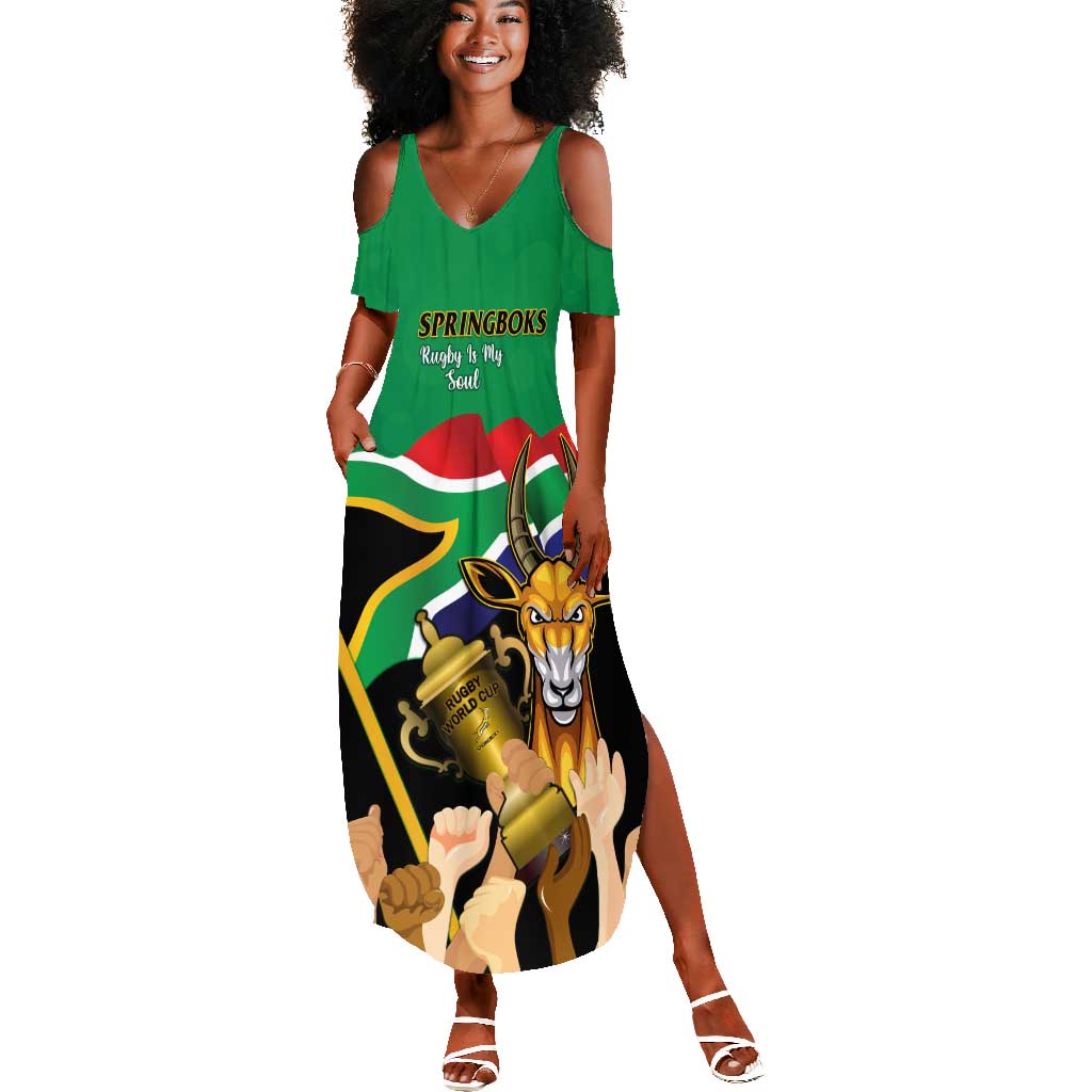 Personalised South Africa Special Holiday Summer Maxi Dress Springboks ...