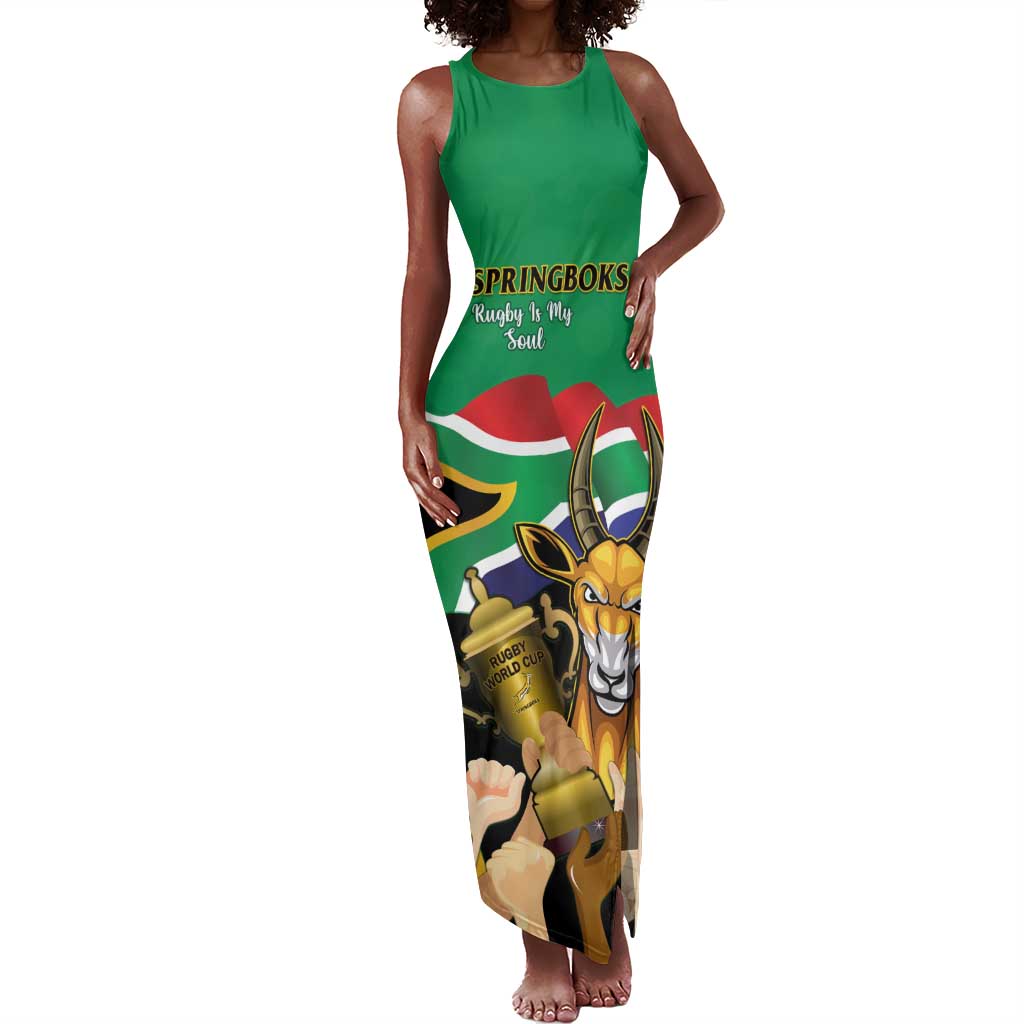Personalised South Africa Special Holiday Tank Maxi Dress Springboks ...