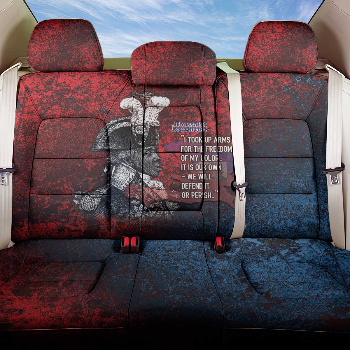 Toussaint Louverture Afro Haiti Back Car Seat Cover Haitian Father ...