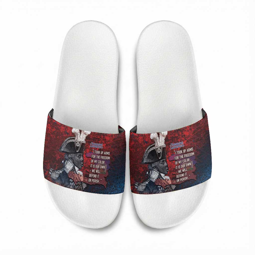 Toussaint Louverture Afro Haiti Slide Sandals Haitian Father Grunge ...