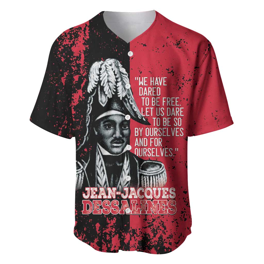 Personalized Jean-Jacques Dessalines Afro Haiti Baseball Jersey Emperor ...