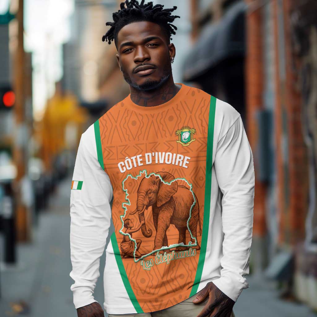 Custom Ivory Coast Football Long Sleeve Shirt 2026 Cote d'Ivoire Les ...