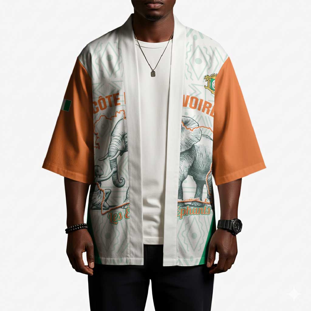 Custom Ivory Coast Football Kimono 2026 Cote d'Ivoire Les Elephants ...
