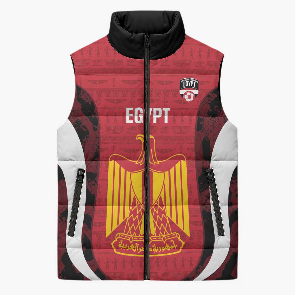 Custom Egypt Football Sleeveless Puffer Jacket 2026 Go Pharaohs Ancient ...