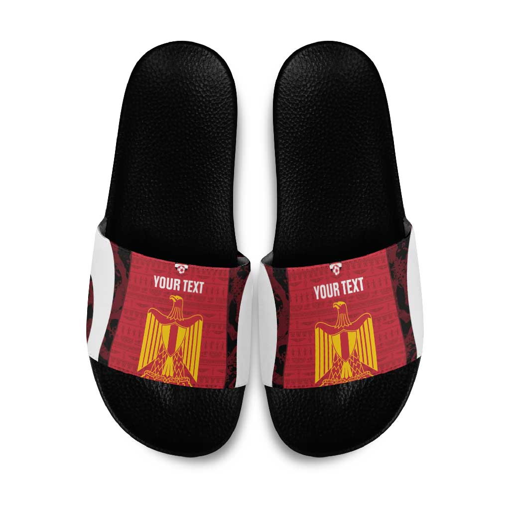 Custom Egypt Football Slide Sandals 2026 Go Pharaohs Ancient Egyptian ...