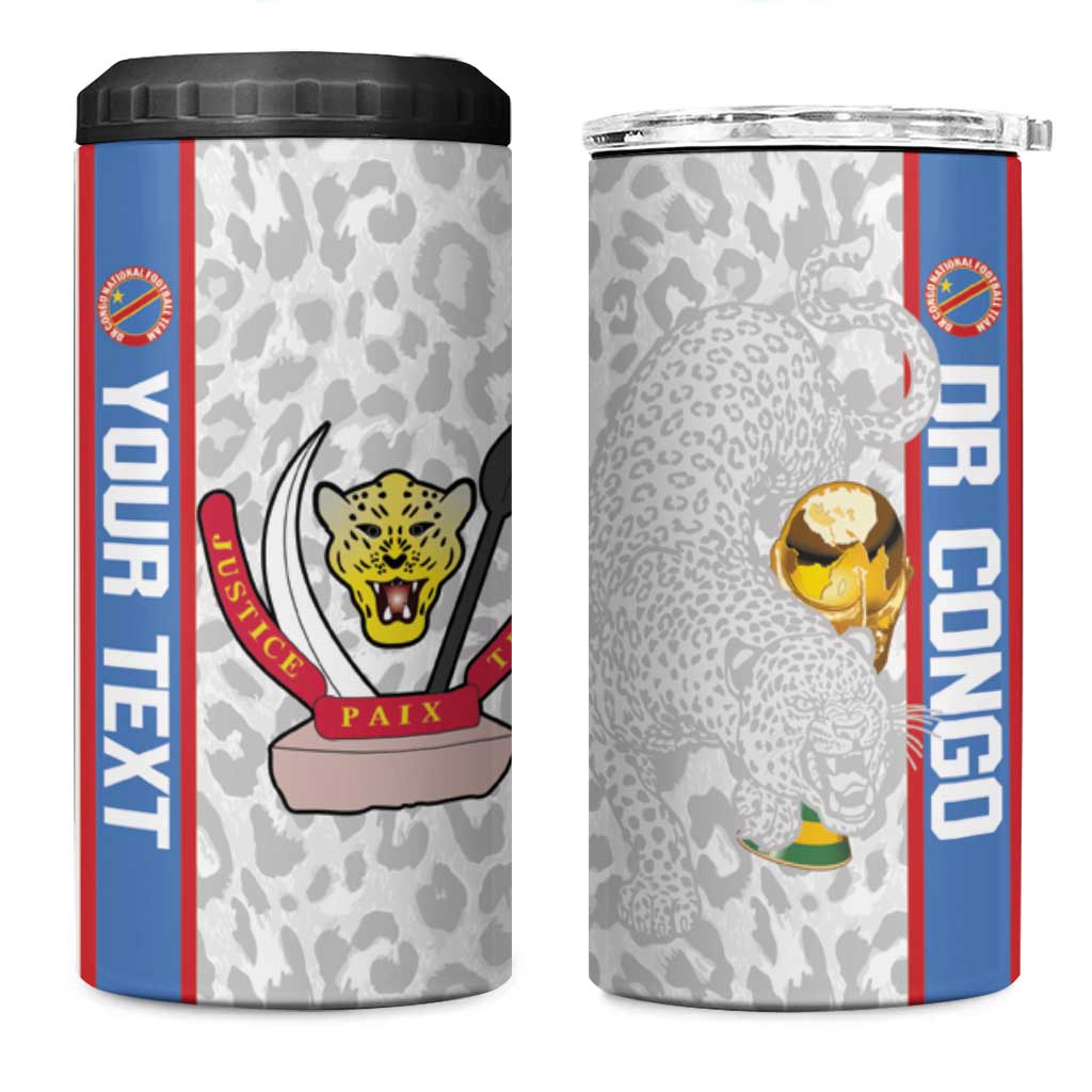 DR Congo Football Custom 4 in 1 Can Cooler Tumbler Come On Leopards ...