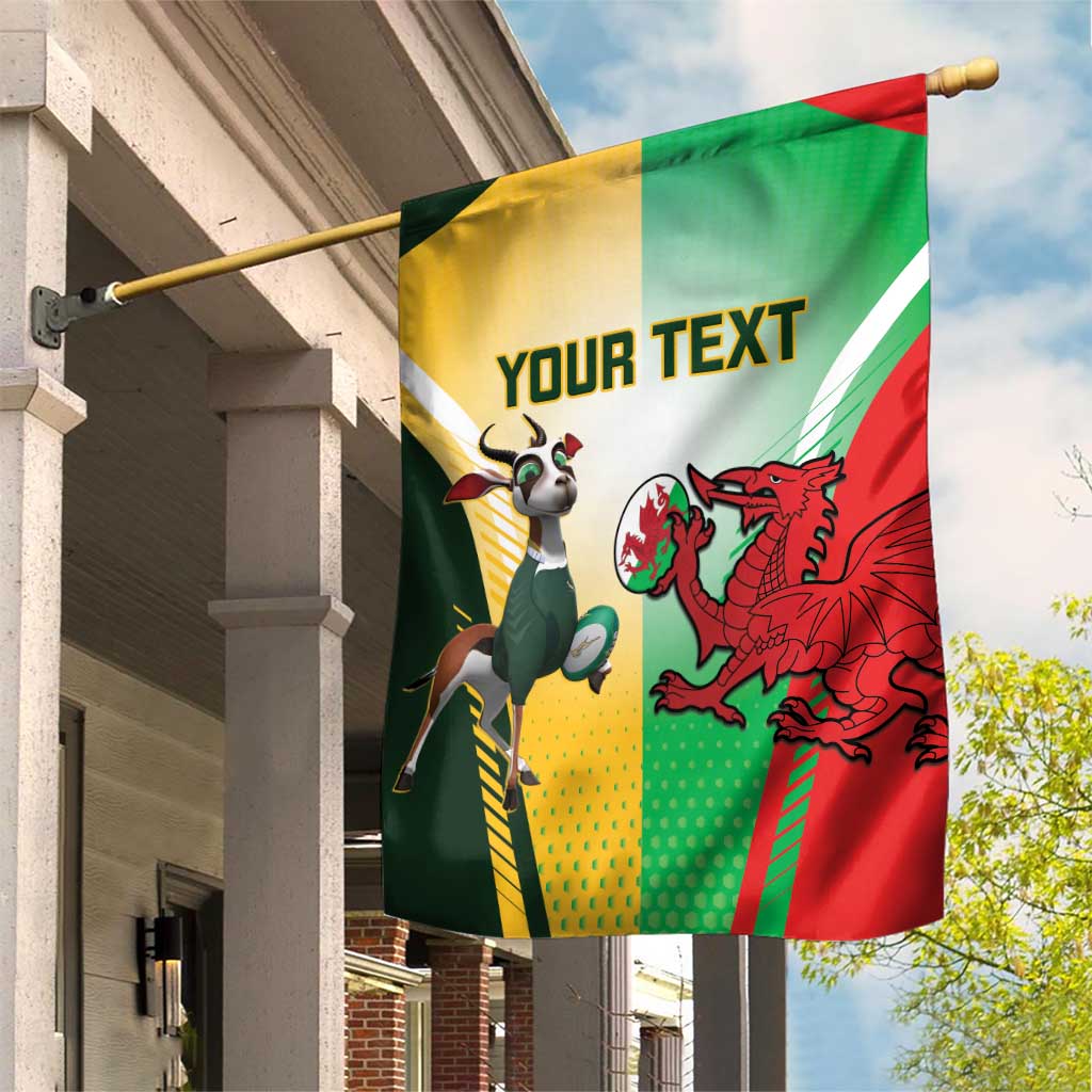 Custom South Africa And Wales Rugby Garden Flag Springboks Welsh ...