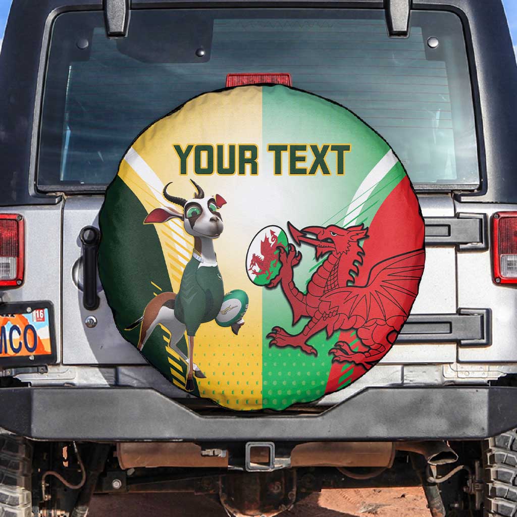 Custom South Africa And Wales Rugby Spare Tire Cover Springboks Welsh ...