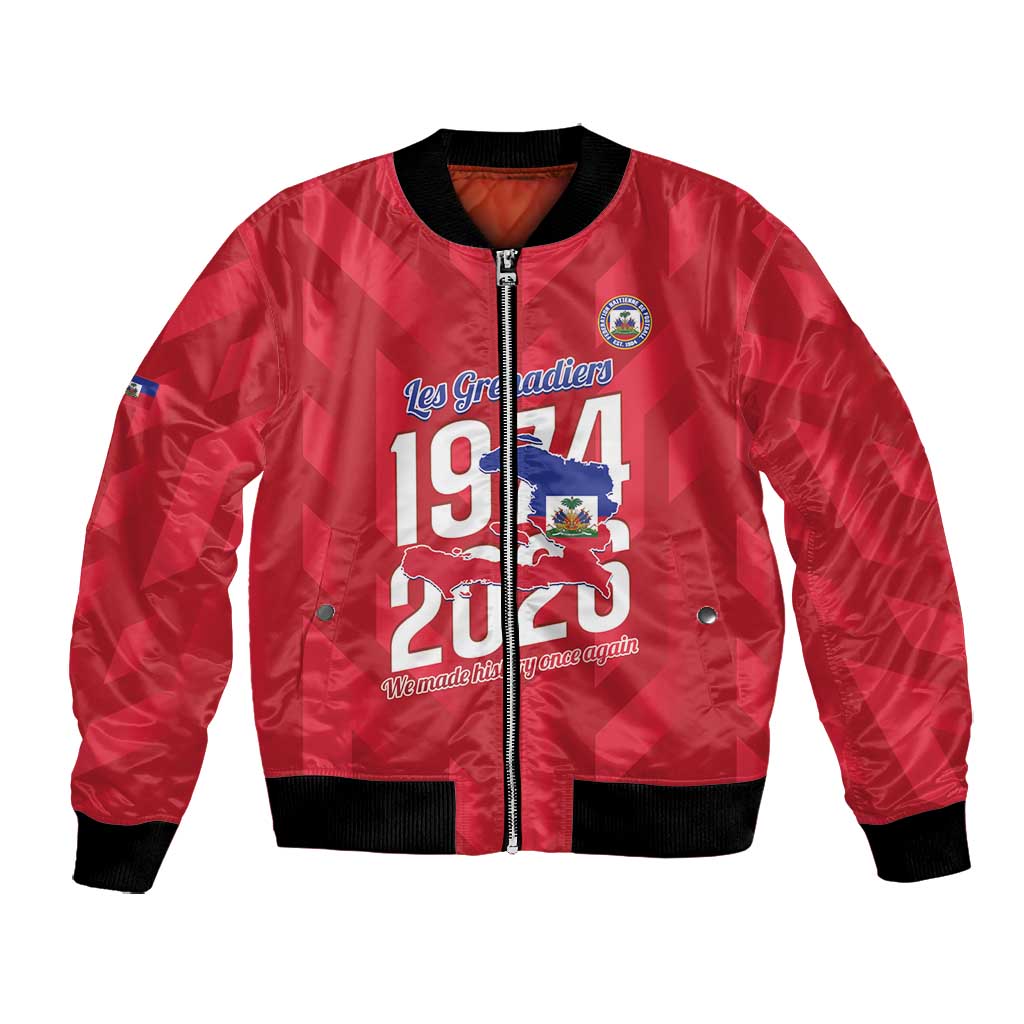 Personalized Afro Haiti Football Bomber Jacket Les Grenadiers Made ...