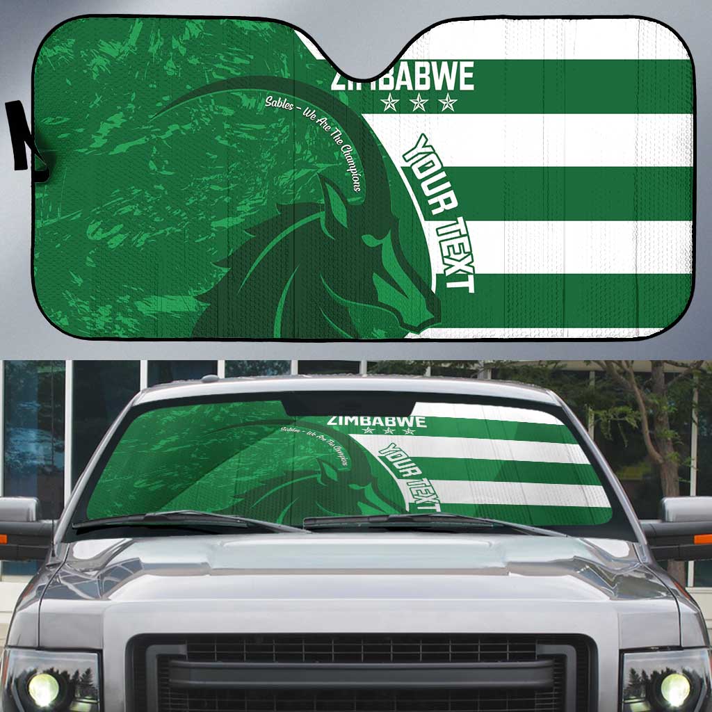 Zimbabwe Rugby Custom Auto Sun Shade Sables 3rd Champions Proud by ...
