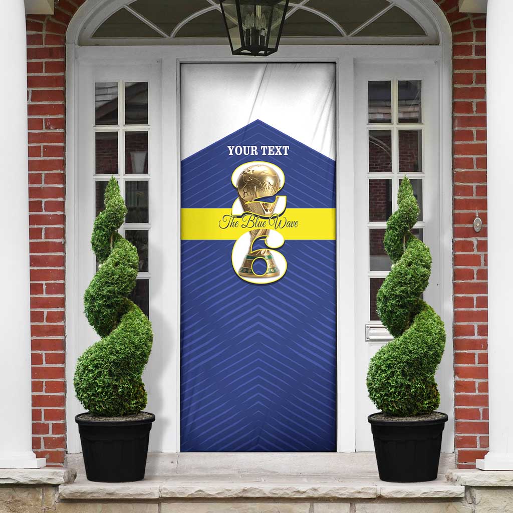 Personalized Curacao Football Door Cover 2026 The Blue Wave is Rising ...