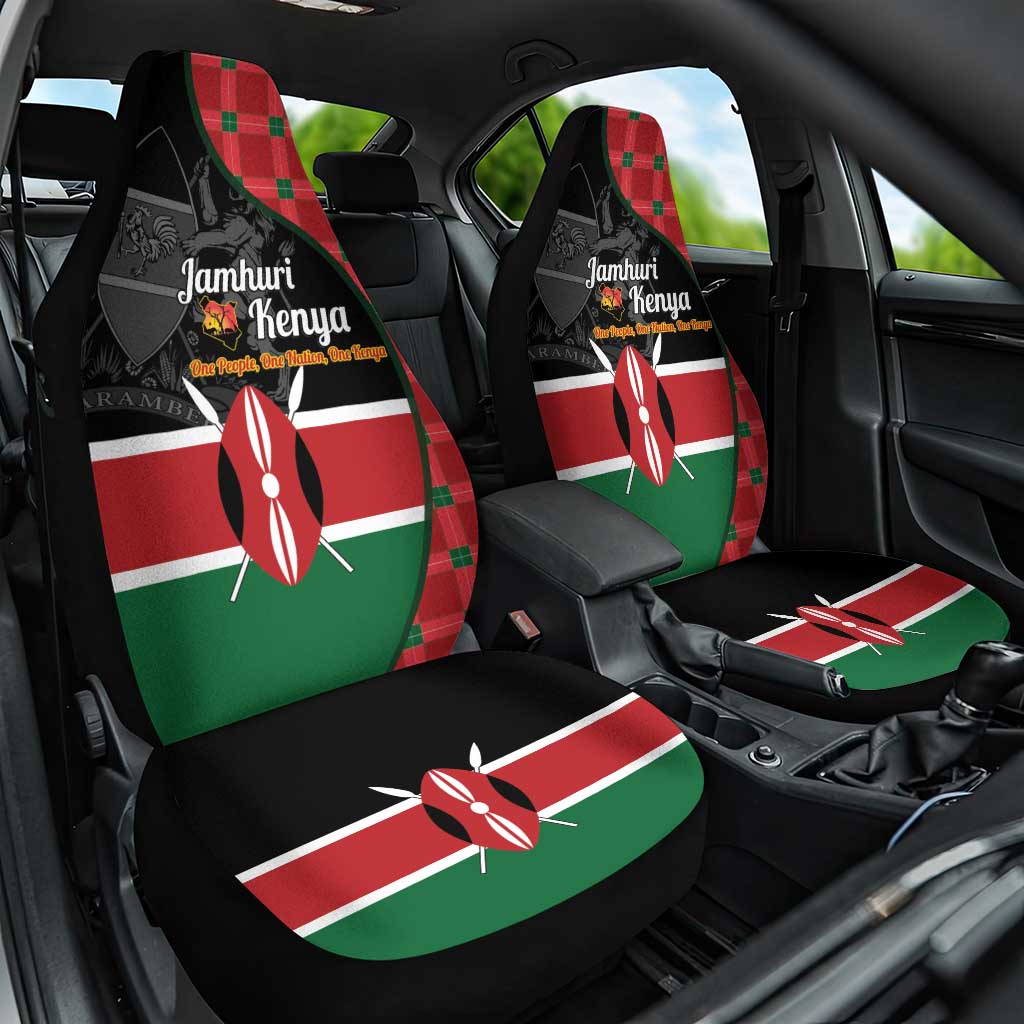 Afro Jamhuri ya Kenya Car Seat Cover One People One Nation Massai Shuka ...