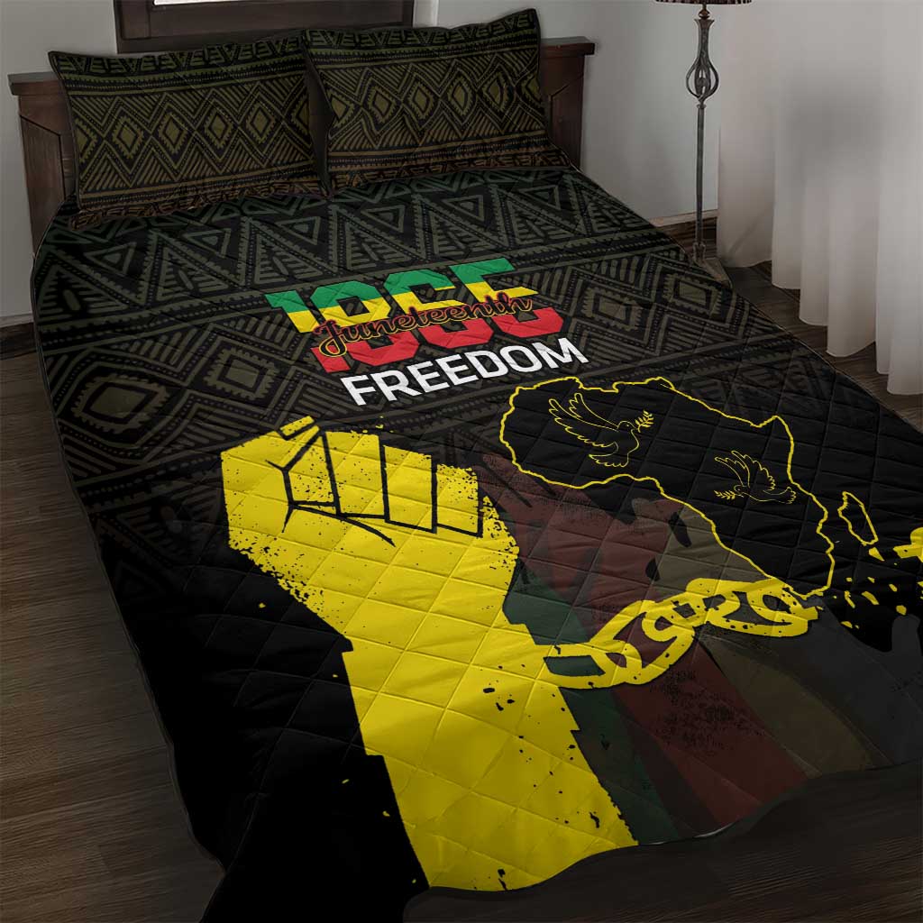 Juneteenth Freedom Day Quilt Bed Set 1865 Black Independence African ...