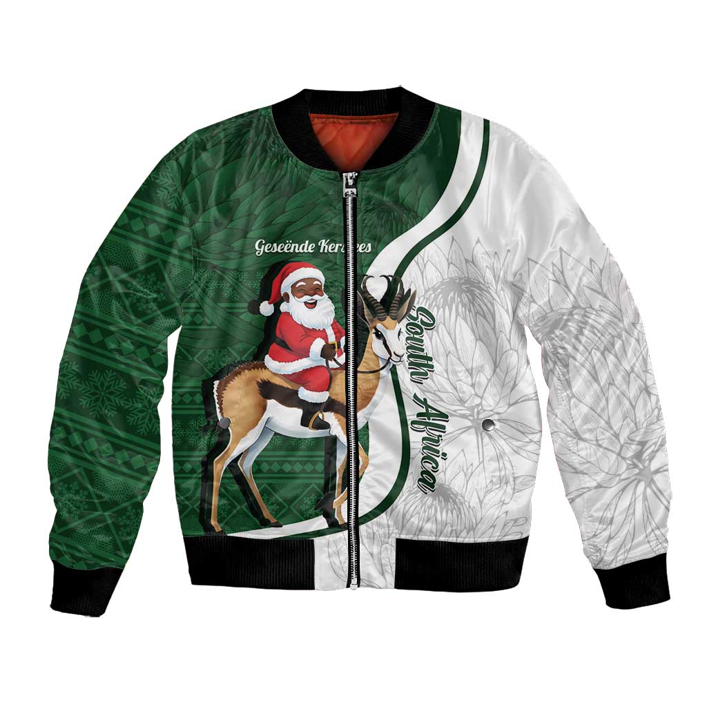 South Africa Christmas In July Bomber Jacket Geseende Kersfees ...