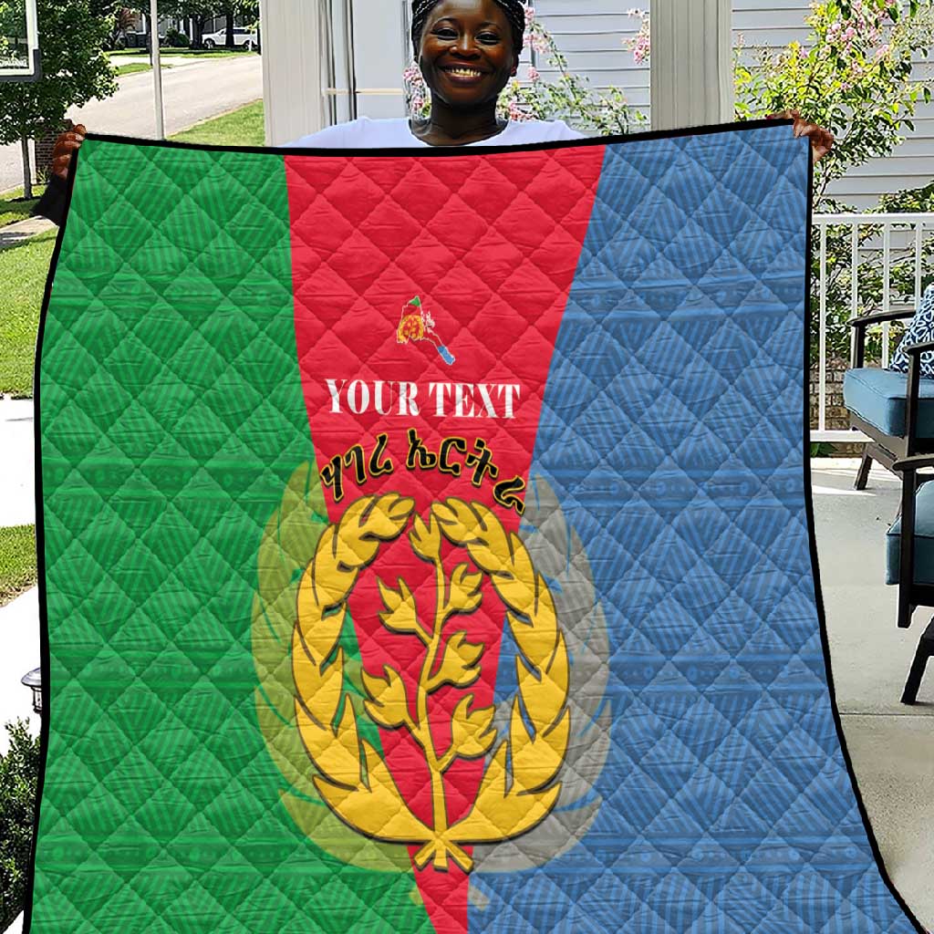 Personalised Eritrea Quilt Eritrean Map Mix African Pattern Simple ...