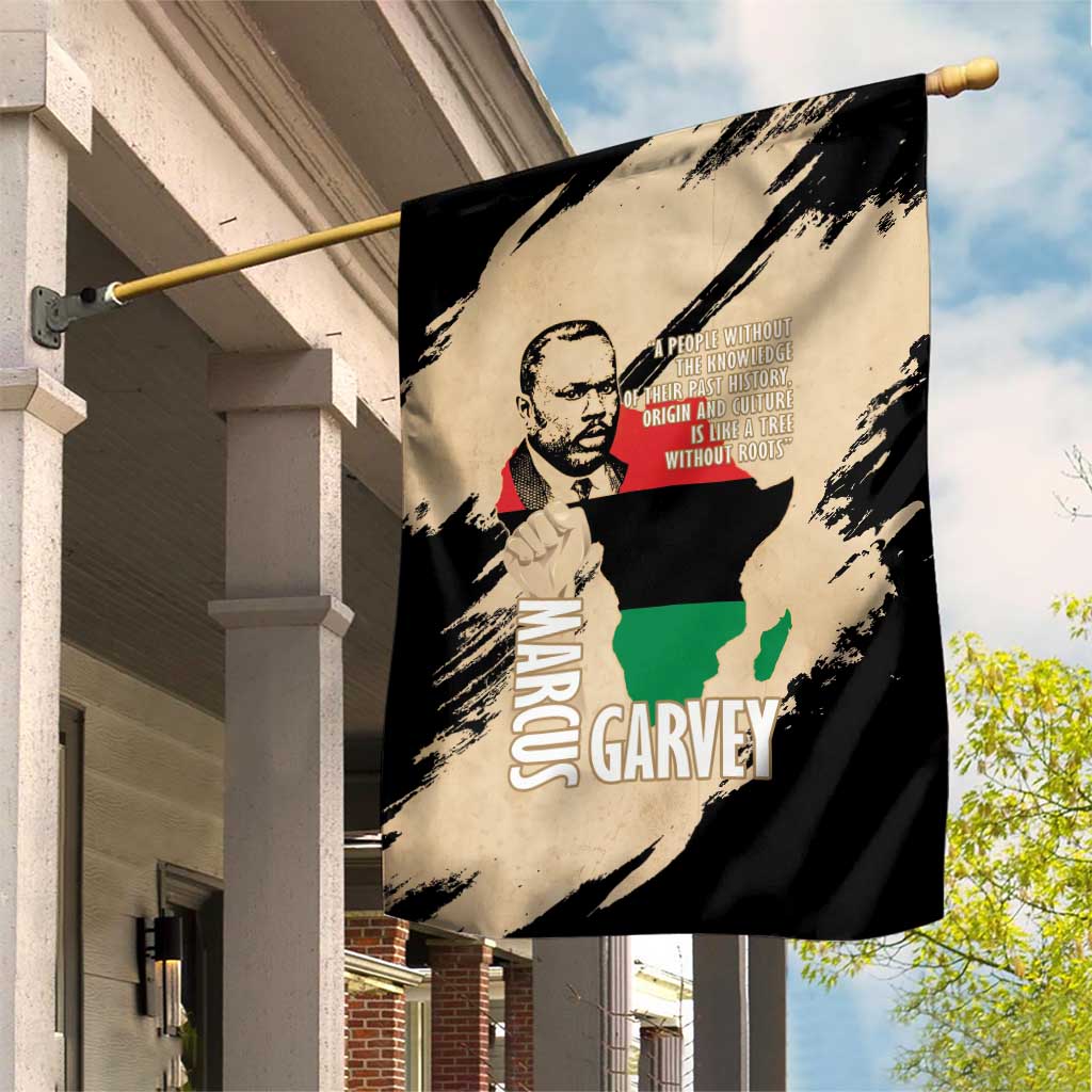 Marcus Garvey Day Garden Flag UNIA Flag Mix African Map by African Pride