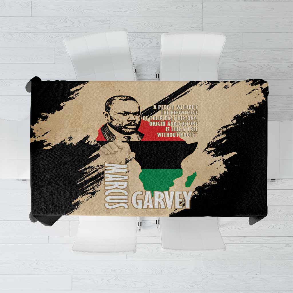 Marcus Garvey Day Tablecloth UNIA Flag Mix African Map by African Pride