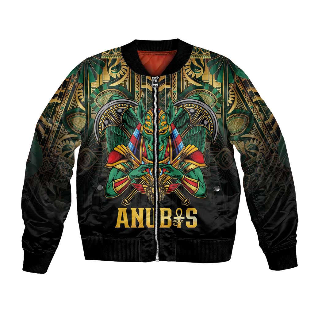 Ancient Egypt Bomber Jacket Anubis Egyptian by AfricanPride