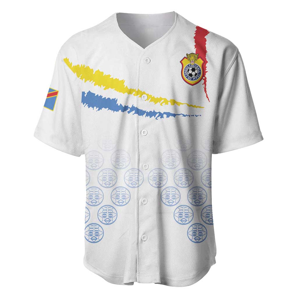 DR Congo Football Custom Baseball Jersey Leopards To The Top by African ...