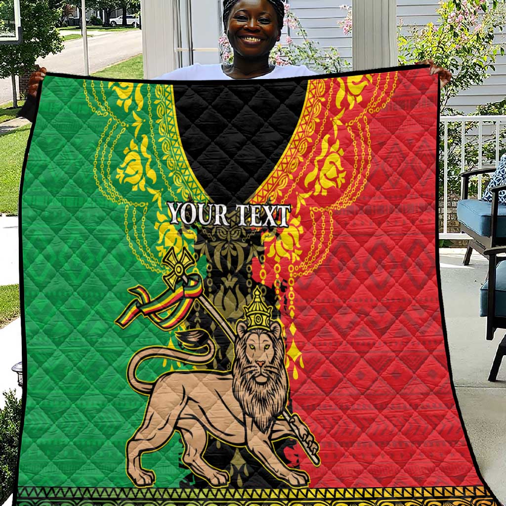 Personalised Afro Ethiopia Quilt Lion Of Judah - African Pattern by ...