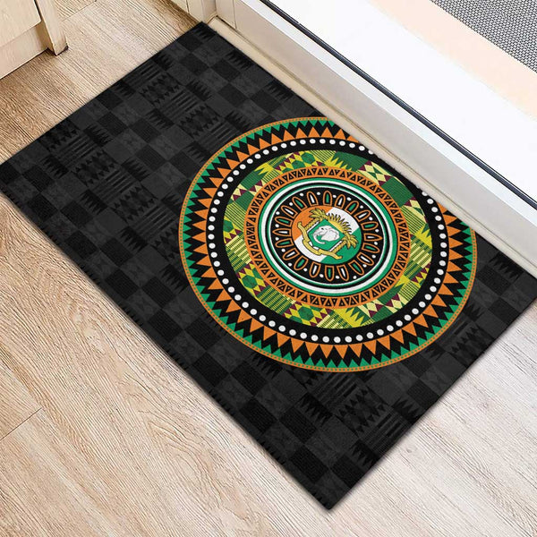 Ivory Coast African Tribal Pattern Rubber Doormat Chest Arm Tattoo by ...