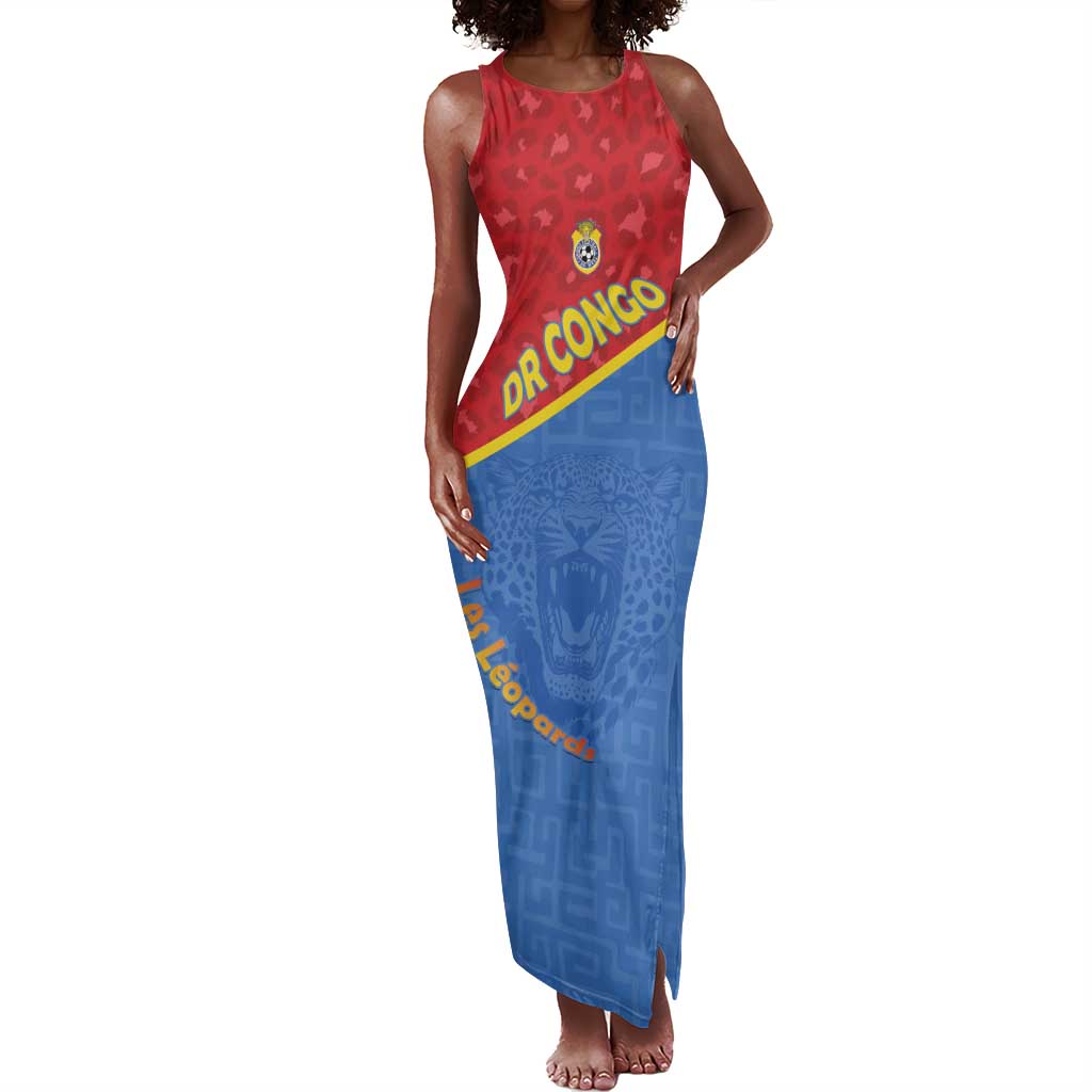 Personalized DR Congo Football Tank Maxi Dress Go Champions by African ...