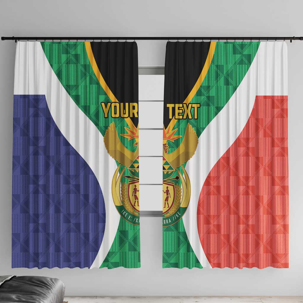 Personalised South Africa Window Curtain Coat Of Arms Flag Style by ...