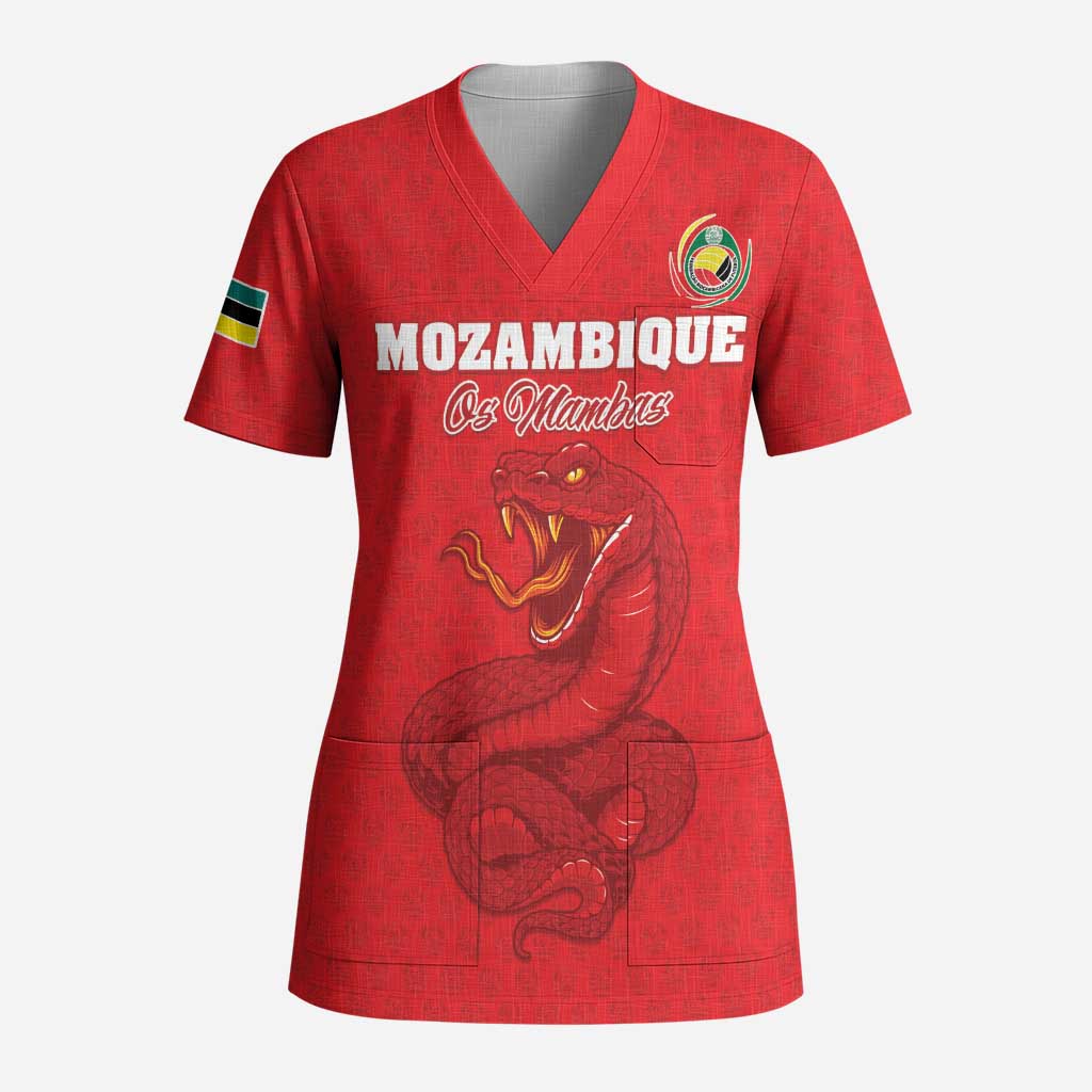 Custom Mozambique Football Scrub Top Go Champions Os Mambas by African ...