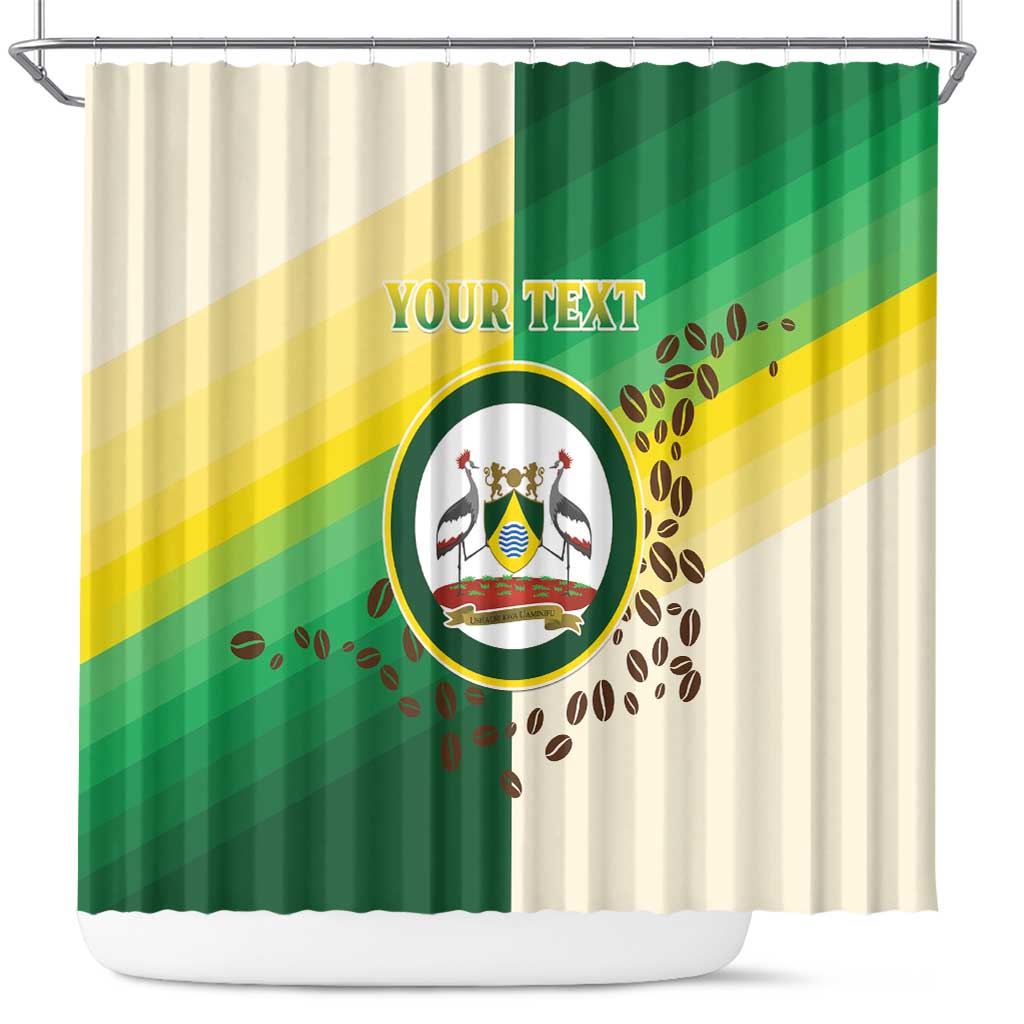 Personalised Nairobi Kenya Shower Curtain Coat Of Arms With Coffee by ...