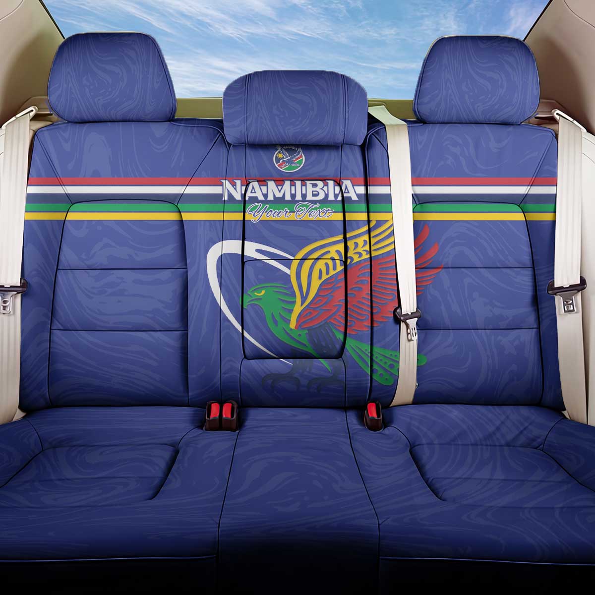 Namibia Rugby Custom Back Car Seat Cover African Fish Eagle - Flag ...
