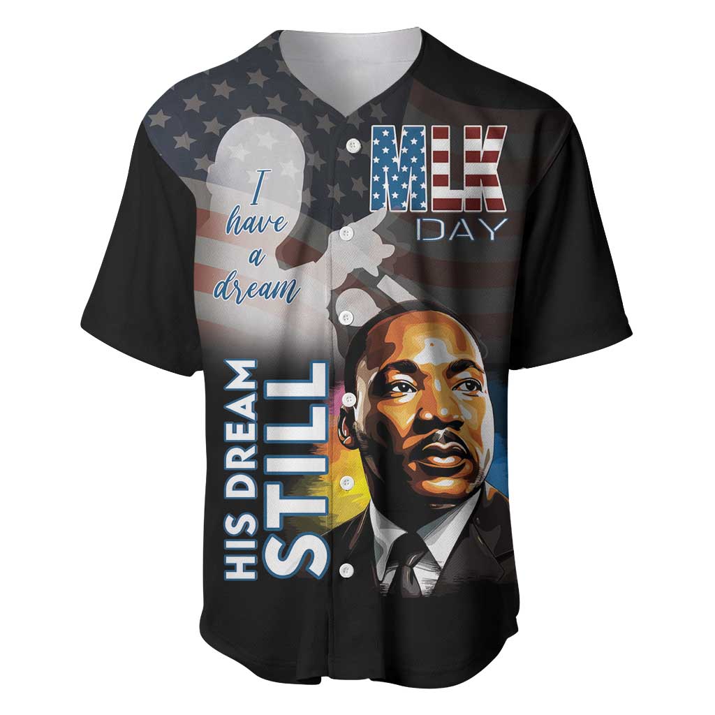 Black Americans Happy MLK Day Baseball Jersey I Have A Dream by ...