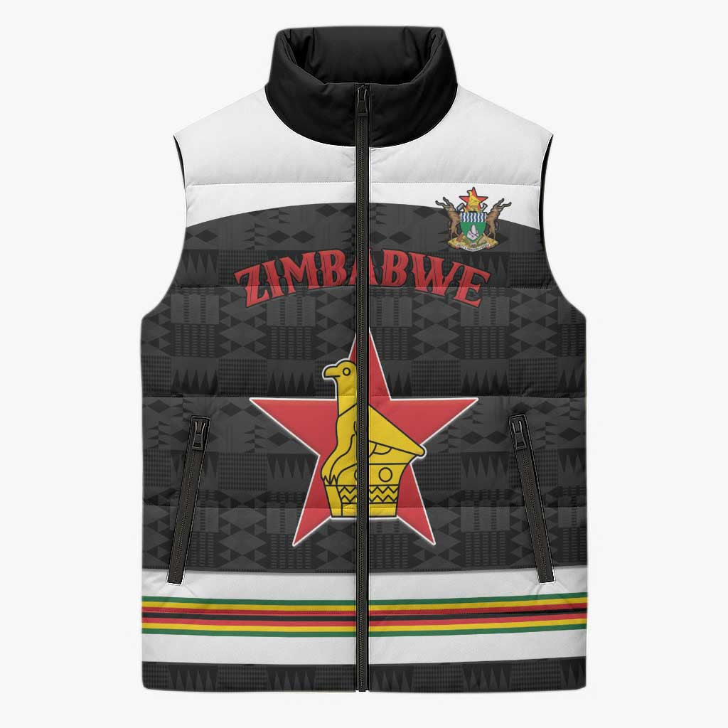 Custom Hockey Zimbabwe Sleeveless Puffer Jacket Go Champions by African ...