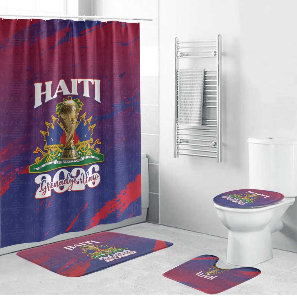 Afro-Haiti Football Bathroom Set 2026 Nou Retounen Anko by African Pride
