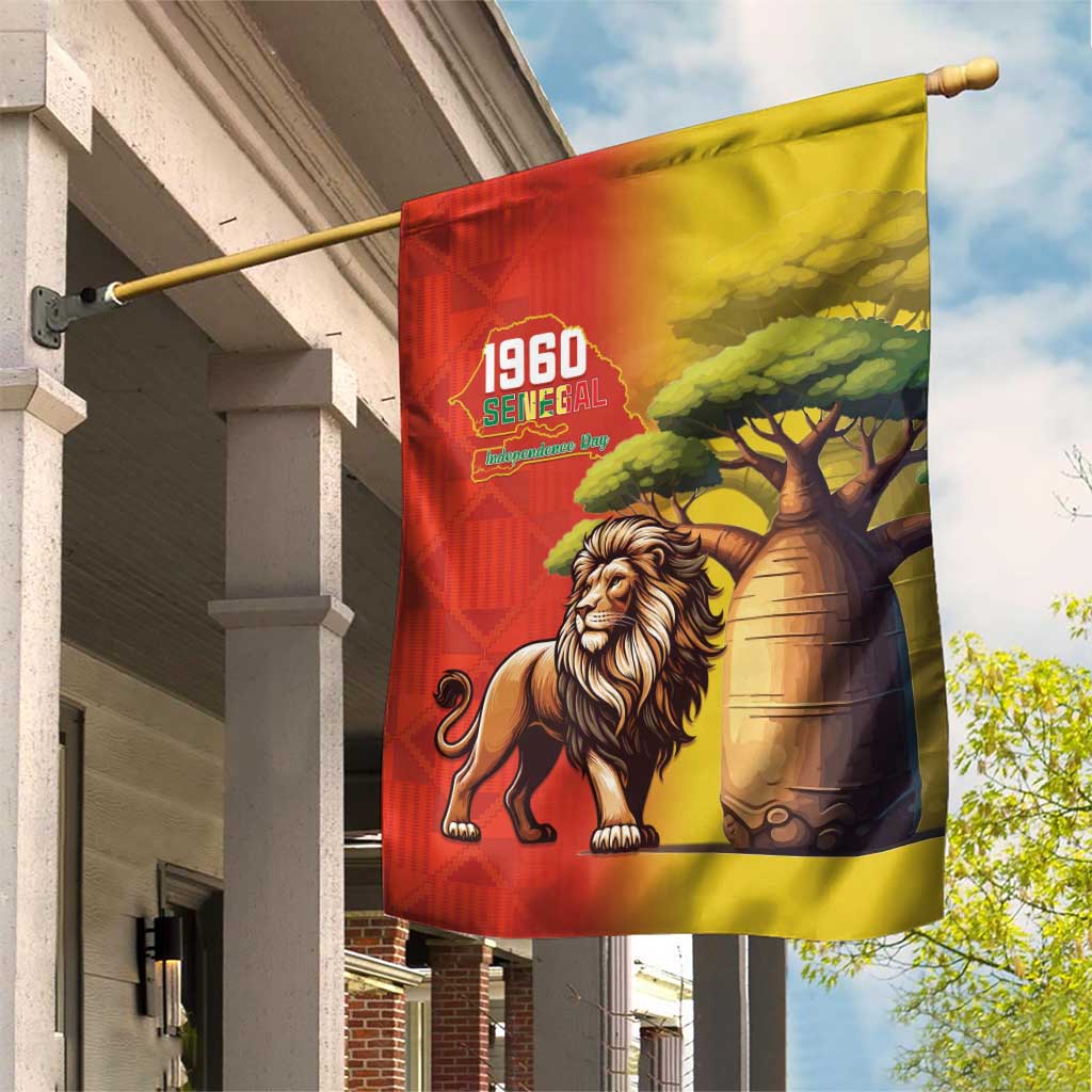Afro Senegal Independence Day Garden Flag 65th Anniversary - Kente ...