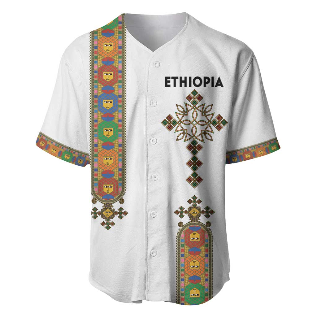 Ethiopia Saba Kemis Baseball Jersey Lion Of Judah by AfricanPride