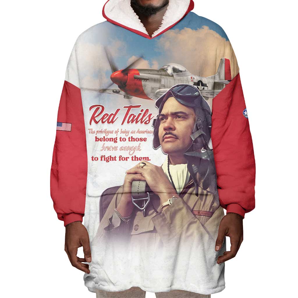 Sky Leaders of WWII Wearable Blanket Hoodie Red Tails Tuskegee Tribute ...