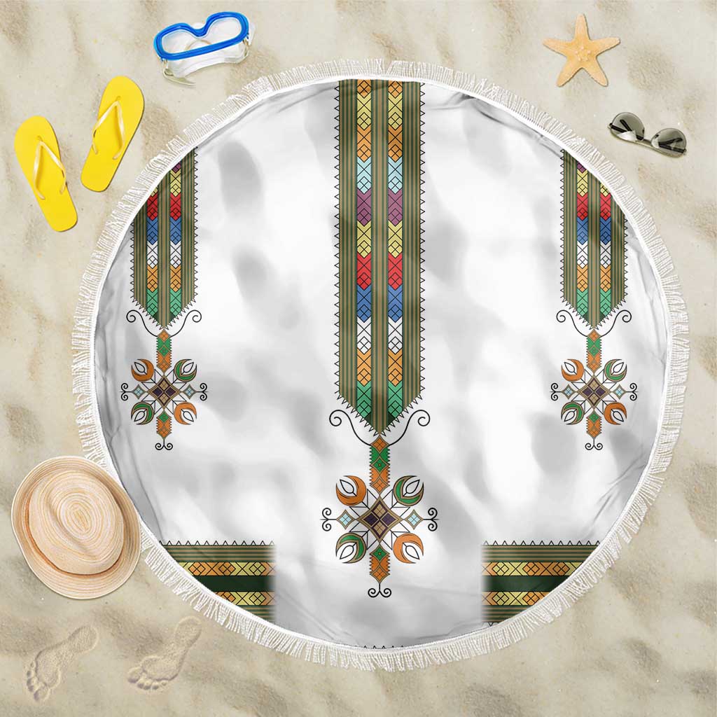 Ethiopia Beach Blanket Ethiopian Traditional Habesha Style by AfricanPride